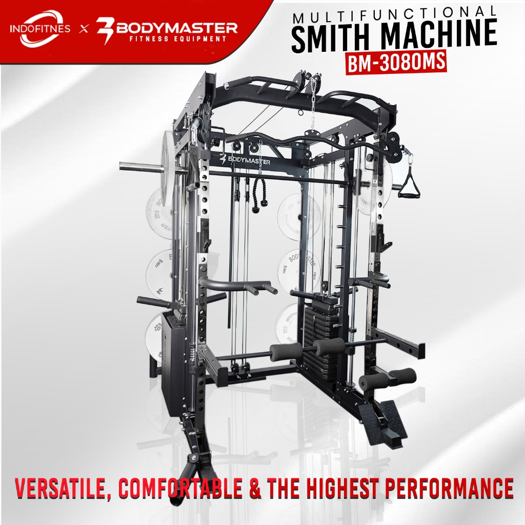 Jual BODYMASTER Smith Machine BM-3080MS - Power Rack Functional Bench ...