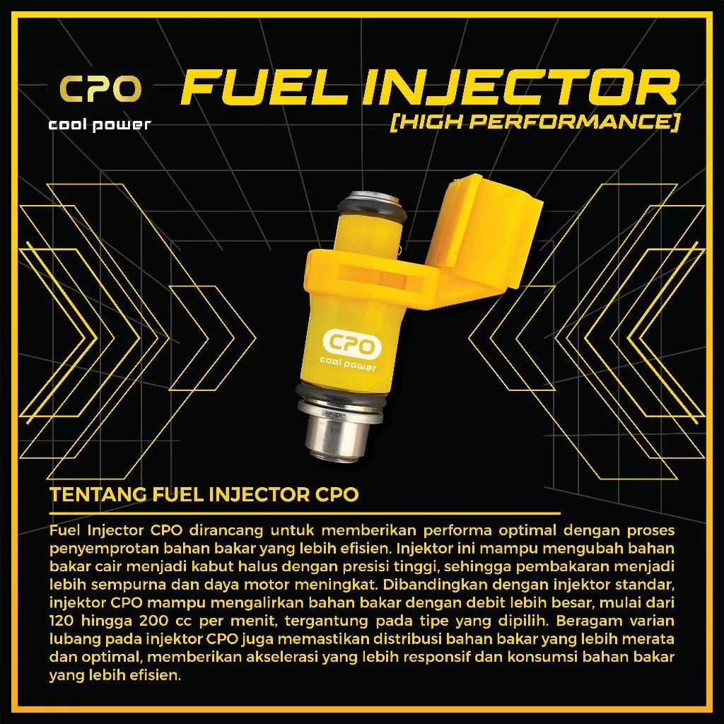 Jual CPO Cool Power Injector / Injektor Racing 130CC 160CC 200CC Yamaha ...