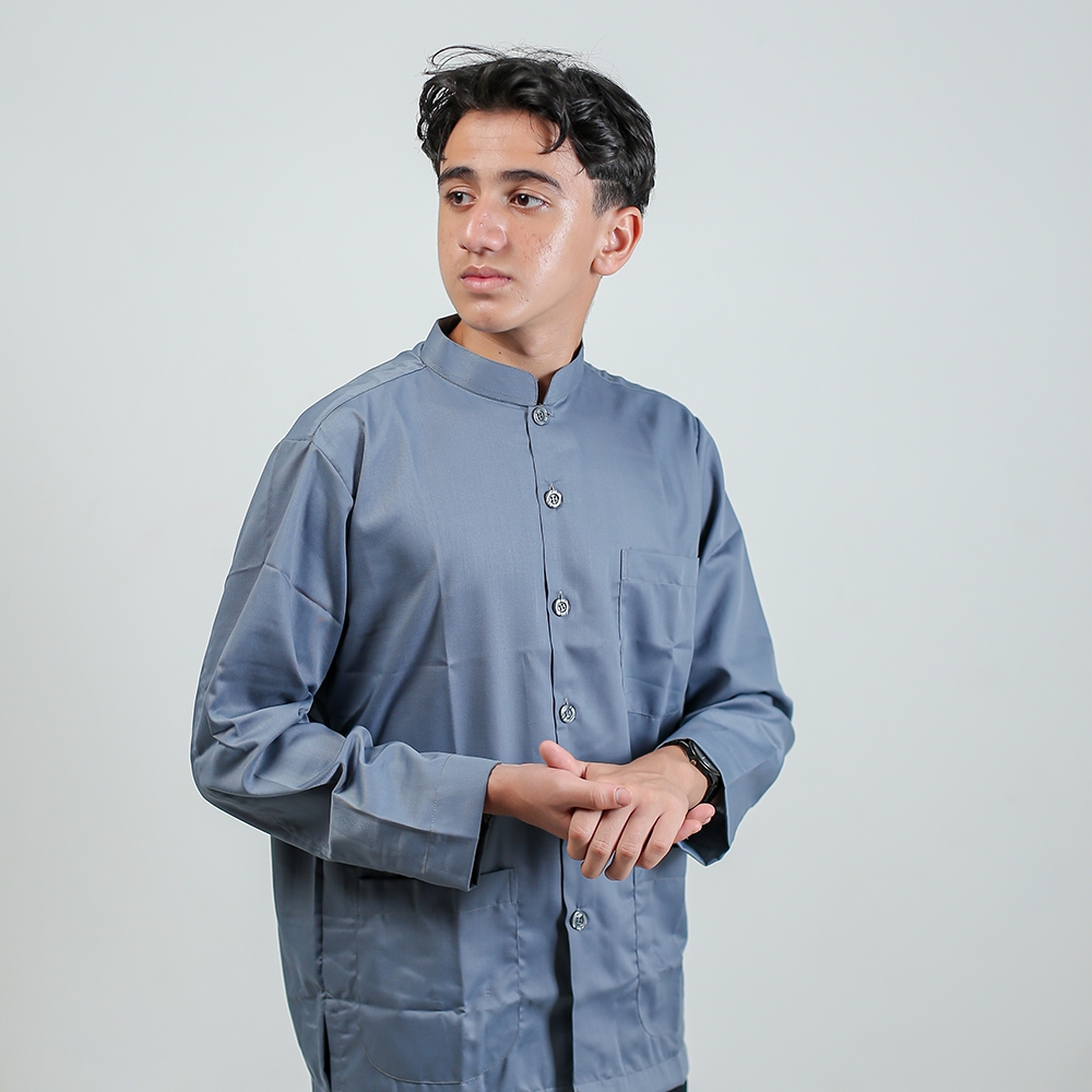 Jual Koko Haibah Sultan Premium Takwa Habaib Pria Dewasa Warna Abu Abu ...