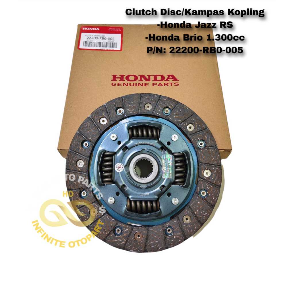 Jual PLAT KAMPAS KOPLING CLUTCH DISC JAZZ RS BRIO 1300CC 22200-RB0-005 ...