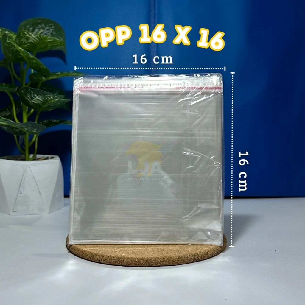Jual Plastik OPP Lem Bening Transparan isi 100 Lembar 16x16 | Plastik ...