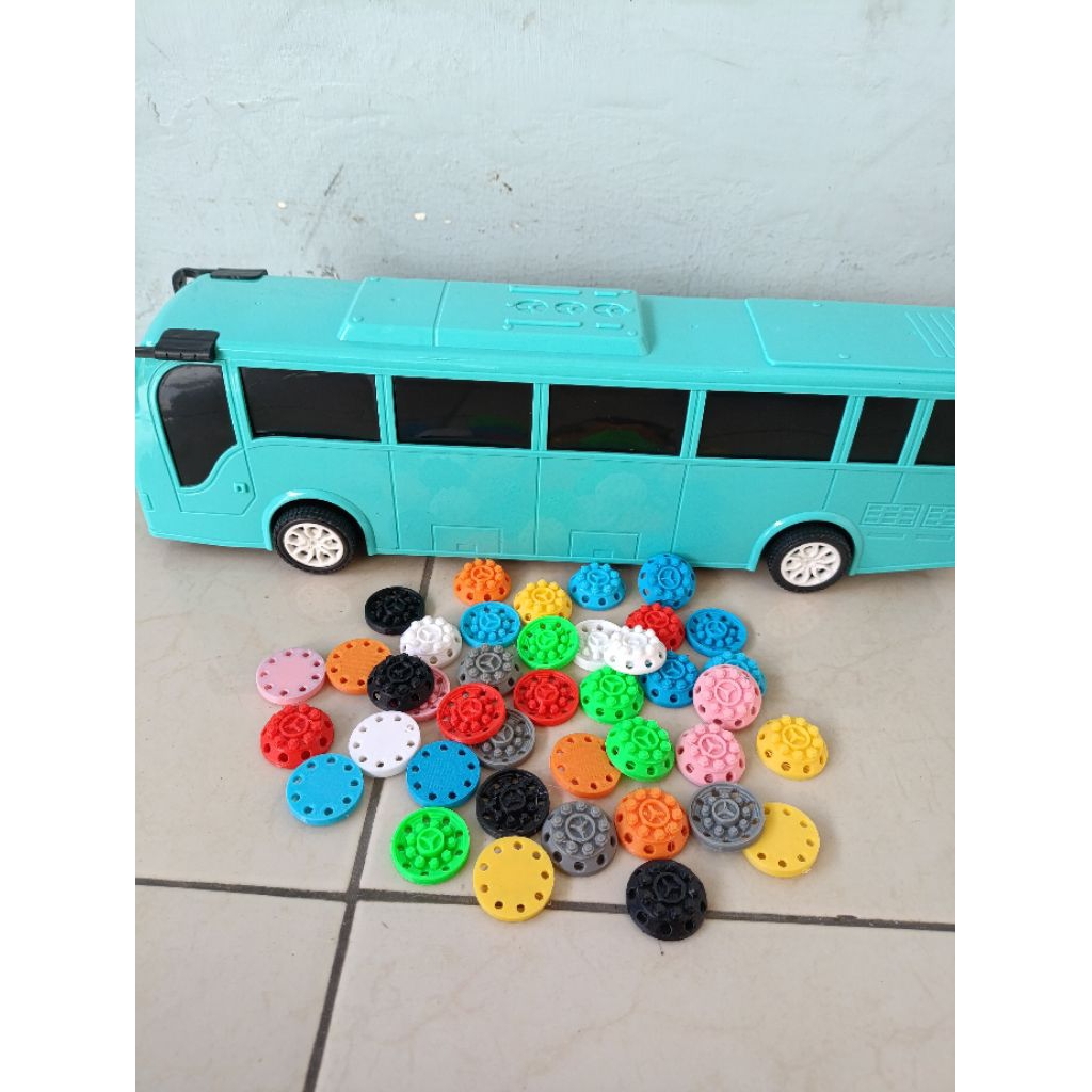 Jual welldof Mercedes-Benz miniatur velg bus rkc modif satu set ...