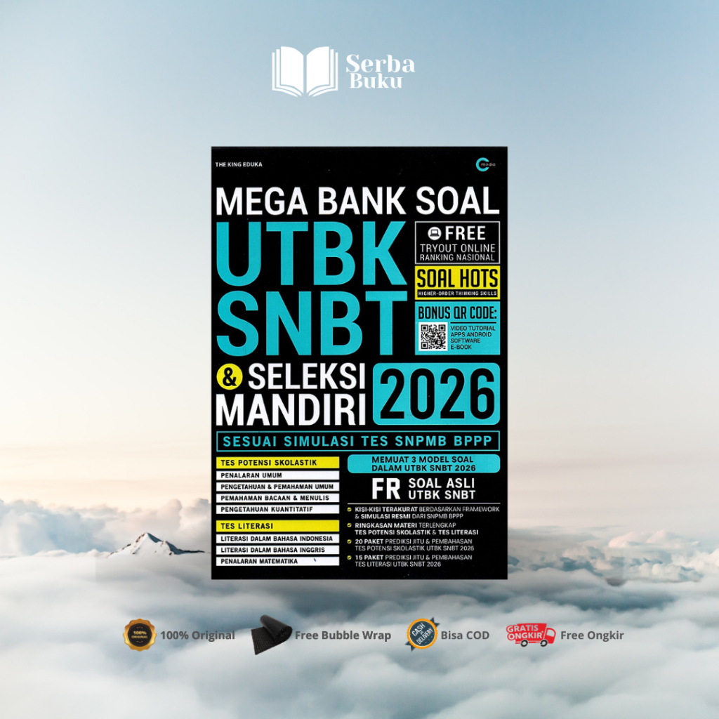 Jual Buku Mega Bank Soal UTBK SNBT & Seleksi Mandiri 2026 - Cmedia | Shopee Indonesia