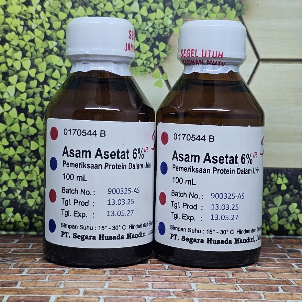 Jual Cairan Asam Asetat 6% IndoReagen 100mL ( Protein Dalam Urin ...