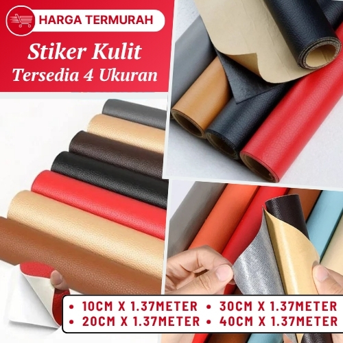 Jual Sticker Stiker Kulit Sintetis Tambal Sofa Jok Motor Mobil Praktis ...