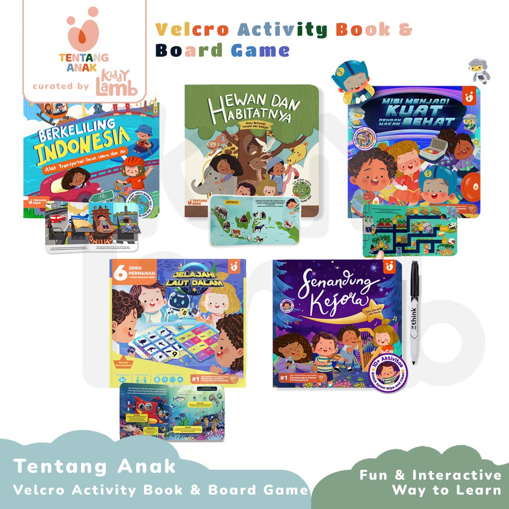 Jual Tentang Anak Velcro Activity Book: Misi Menjadi Kuat & Berkeliling ...