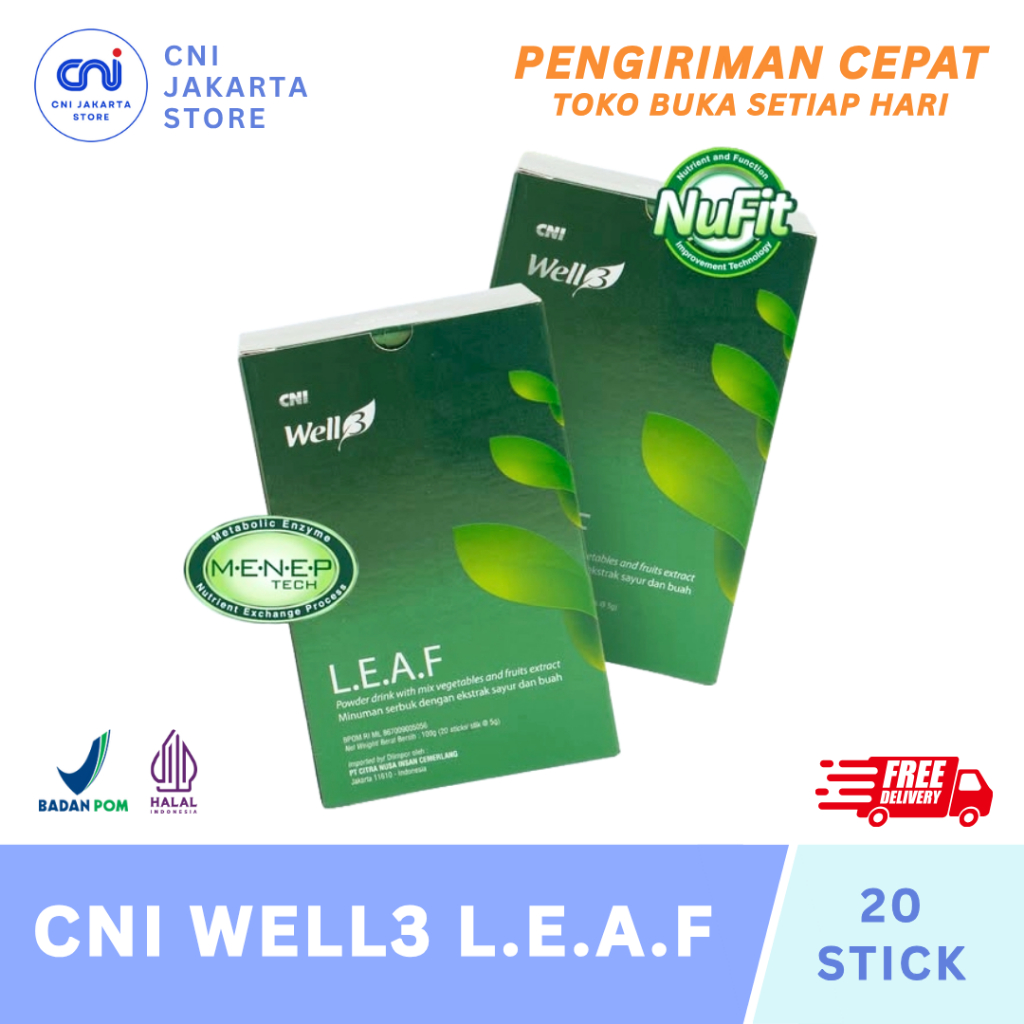 Jual WELL3 LEAF 20 Stick - Suplemen Enzim Kompleks untuk Tingkatkan ...