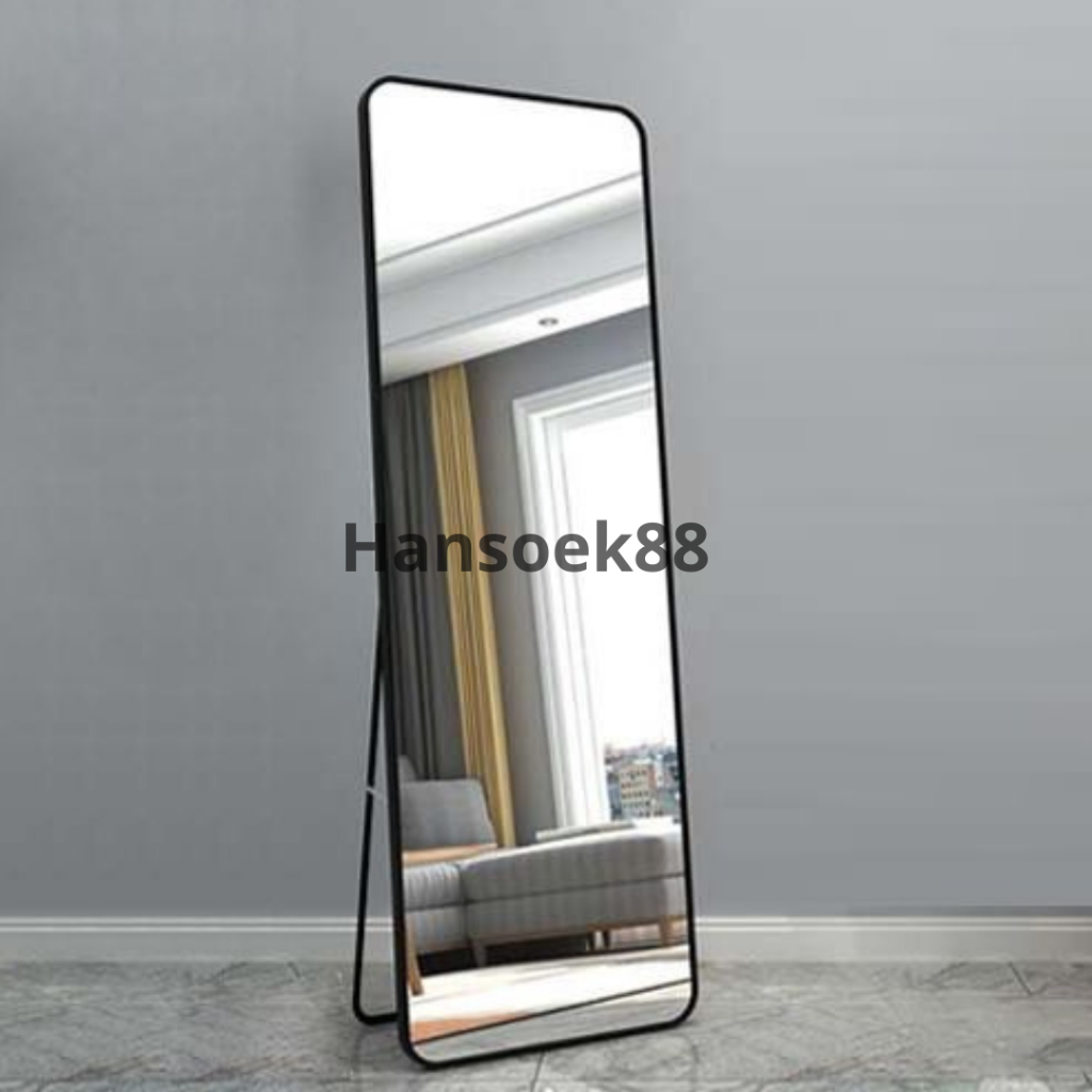 Jual KACA CERMIN STANDING SUDUT ROUNDED UK 150 X 38.5 LIS KARET KACA ...