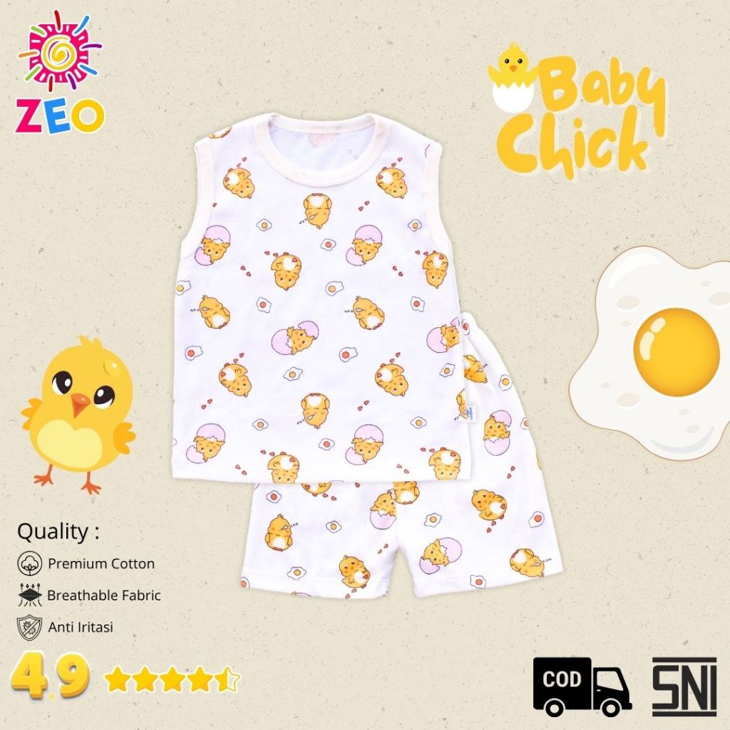 Jual ZeoBabyKids Baju Setelan Kutung Paha Anak Bayi Unisex Usia 0 - 4 ...