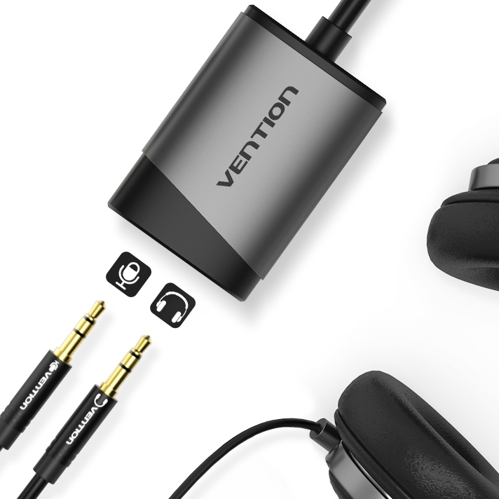 Jual Vention USB Sound Card CTIA OMTP 3.5mm Jack Eksternal Audio ...