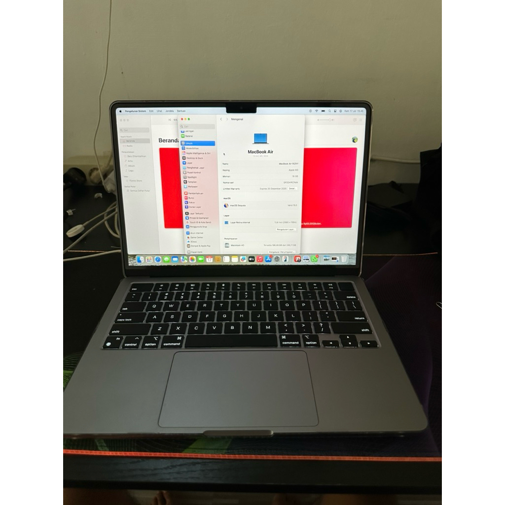 Jual macbook air m3 ram 16/256gb garansi resmi | Shopee Indonesia