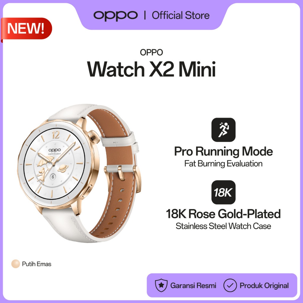 Jual OPPO Watch X2 Mini [Mind-Body Evaluation, Up to 7-Day Battery Life ...
