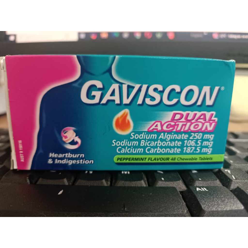 Jual GAVISCON DUAL ACTION OBAT LAMBUNG EXP 10 2025 1STRIP | Shopee ...