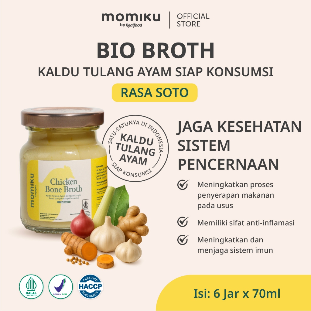 Jual [NEW LAUNCH] Realfood Momiku Bio Broth I Chicken Bone Broth Salted ...