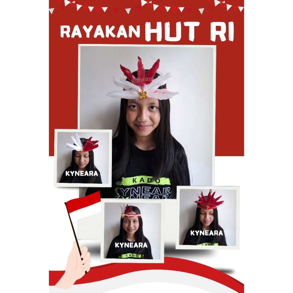 Jual Bando Kemerdekaan Bulu Merah Putih untuk Pawai Agustusan atau ...