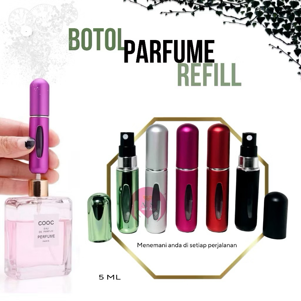 Jual Botol Parfum Refil 5 ML / Tempat Refil Parfum Aluminium | Shopee ...