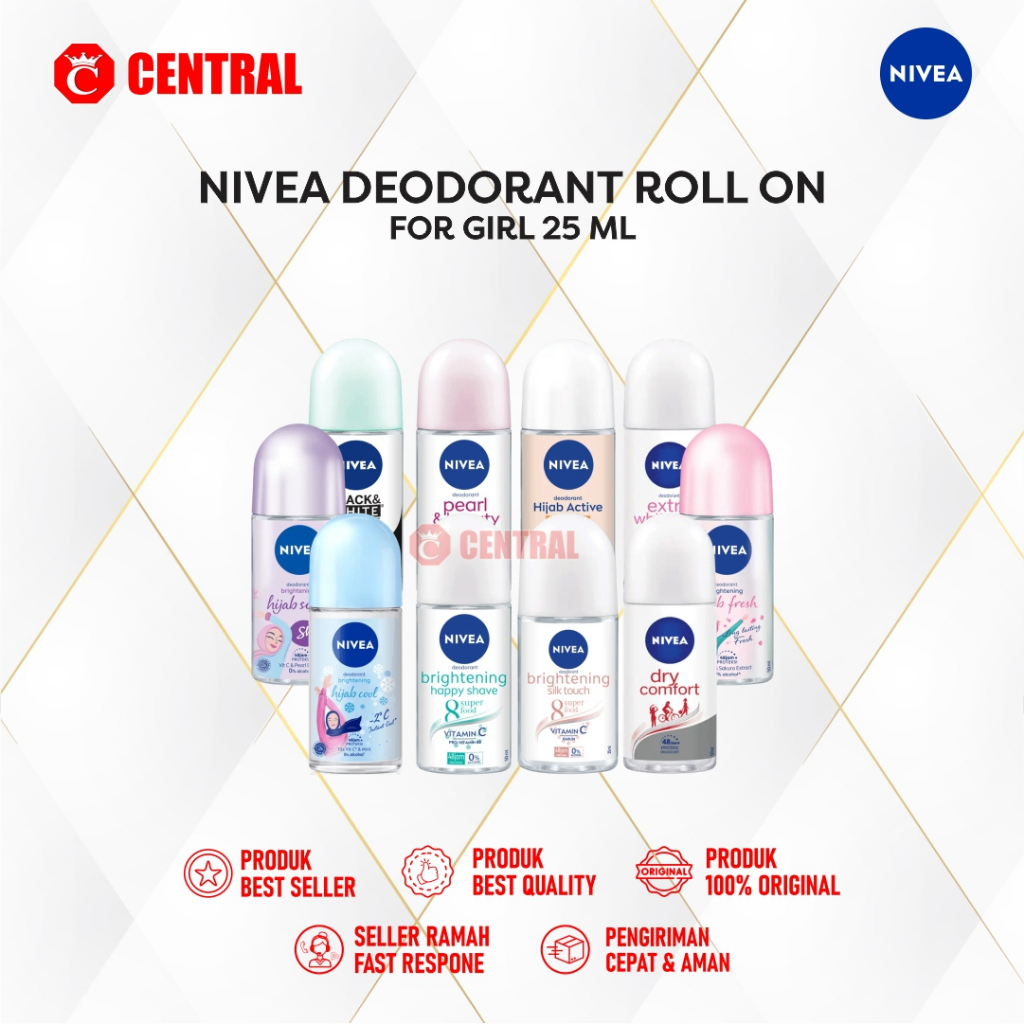 Jual DEODORANT NIVEA ROLL ON FOR GIRL 25ml /Centralbandung | Shopee ...