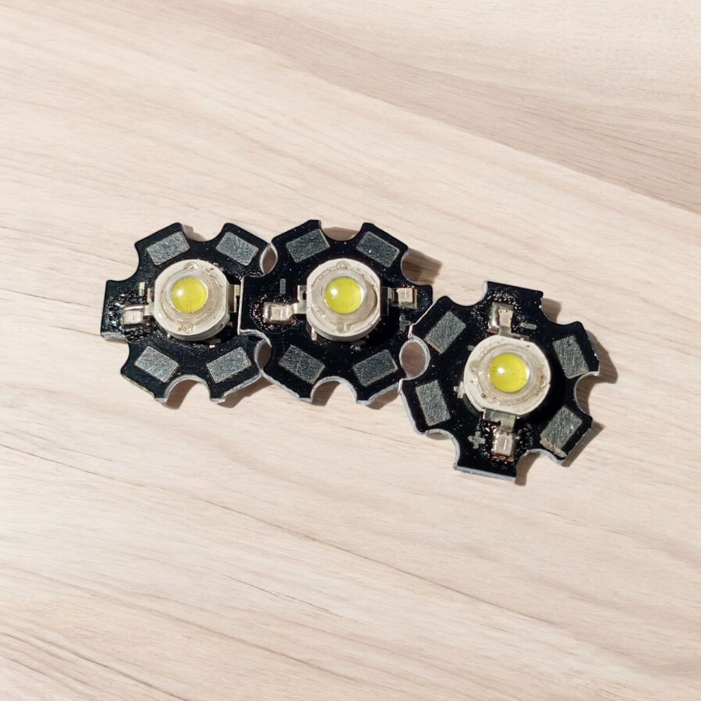 Jual LED HPL 3 Watt + Heatsink warna ICY 10000 K high quality per 1 pcs ...