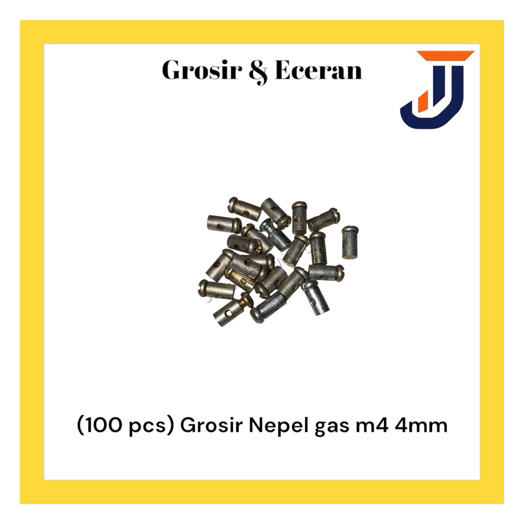 Jual (100 pcs) Grosir Nepel gas motor m4 4mm | Shopee Indonesia