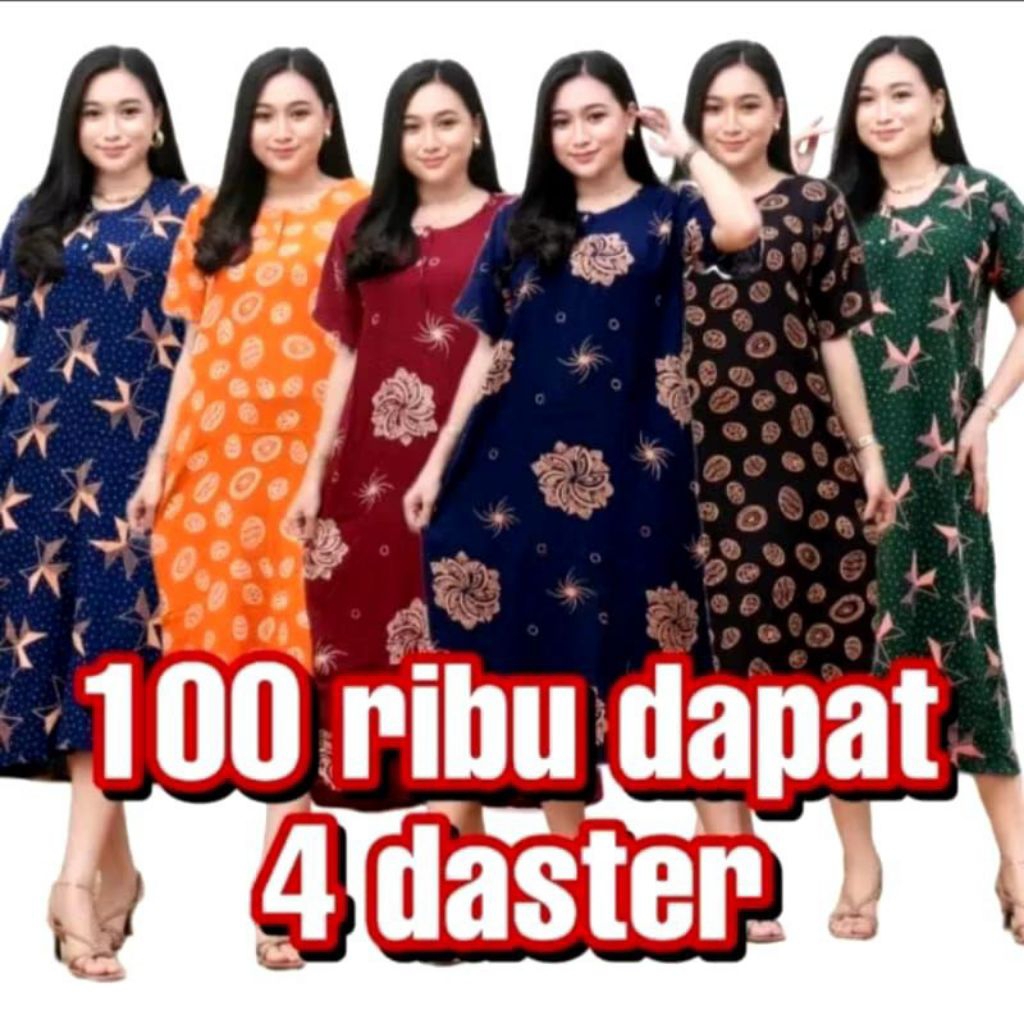 Jual Daster rayon murah 100rban dapat 4pcs(bisa cod) //daster rayon ...
