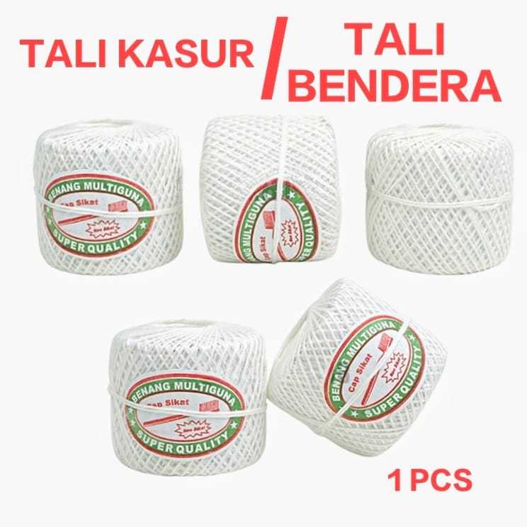 Jual Tali Bendera Merah Putih / Tali Benang Kasur Cap Sikat / Tali Rami ...