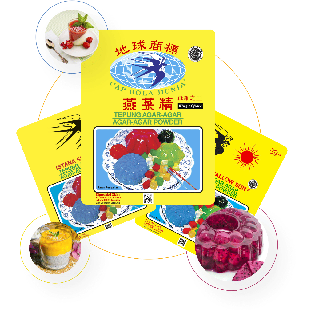Jual AGAR AGAR SWALLOW GLOBE / AGAR WALET BOLA DUNIA / Tepung Agar Agar ...