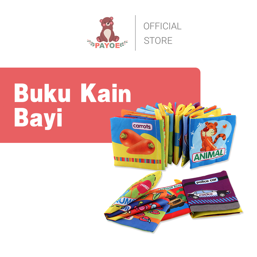 Jual PAYOE Buku Bantal Bayi Mainan EdukasiCloth Book BayiBuku Kain Bayi ...