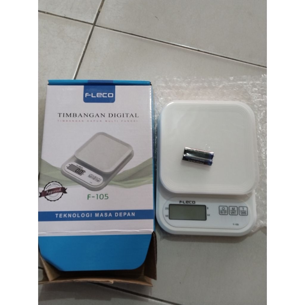 Jual FLECO F-105 Timbangan Digital / Timbangan Dapur 5kg | Shopee Indonesia