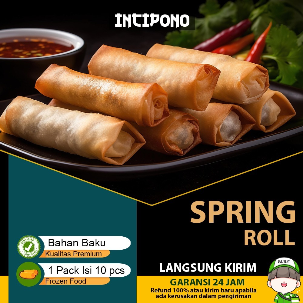 Jual Incipono Spring Roll Frozen Food 1 Pack Isi 10 Pcs Halal Premium ...