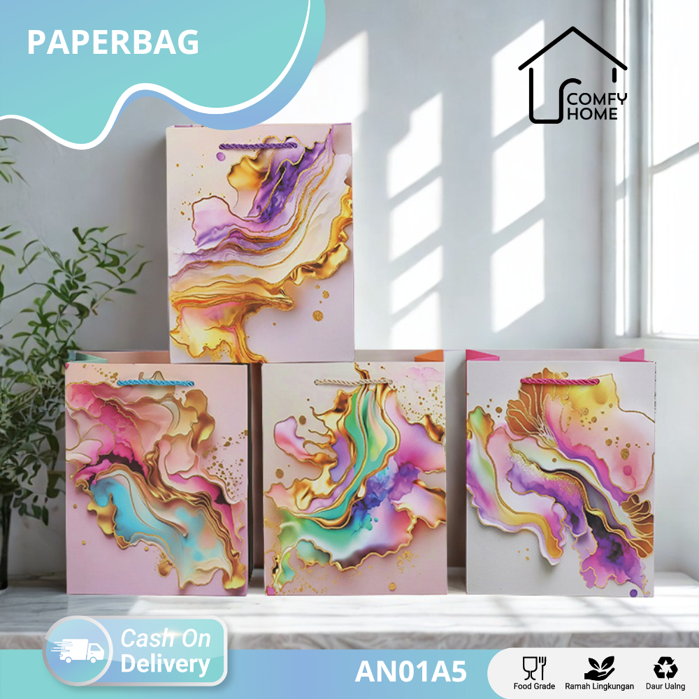 Jual Paper Bag Tote Bag / Gift Box Tote Bag / High end Gift Paper Bag ...