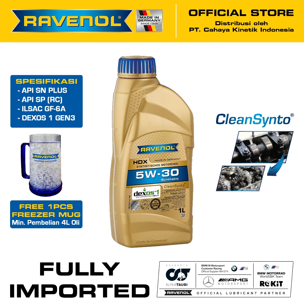 Jual Oli Mobil Ravenol HDX 5W-30 1L (Made in Germany) | Shopee Indonesia