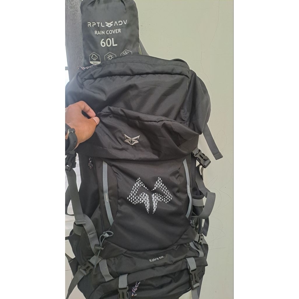 Jual Carrier Reptil Kobra 60L HITAM Readyyy | Shopee Indonesia