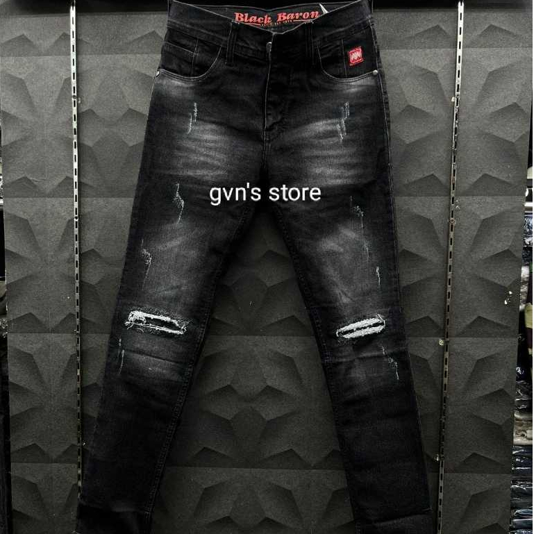 Jual celana sobek panjang pria tidak tembus/ripeed jeans denim cowok ...