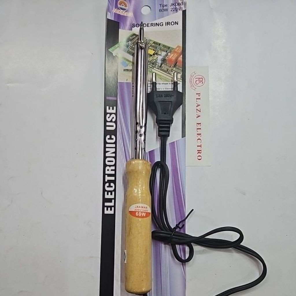 Jual SOLDERING IRON / ALAT SOLDER RRT 60W WATT 220V MURAH GAGANG KAYU | Shopee Indonesia
