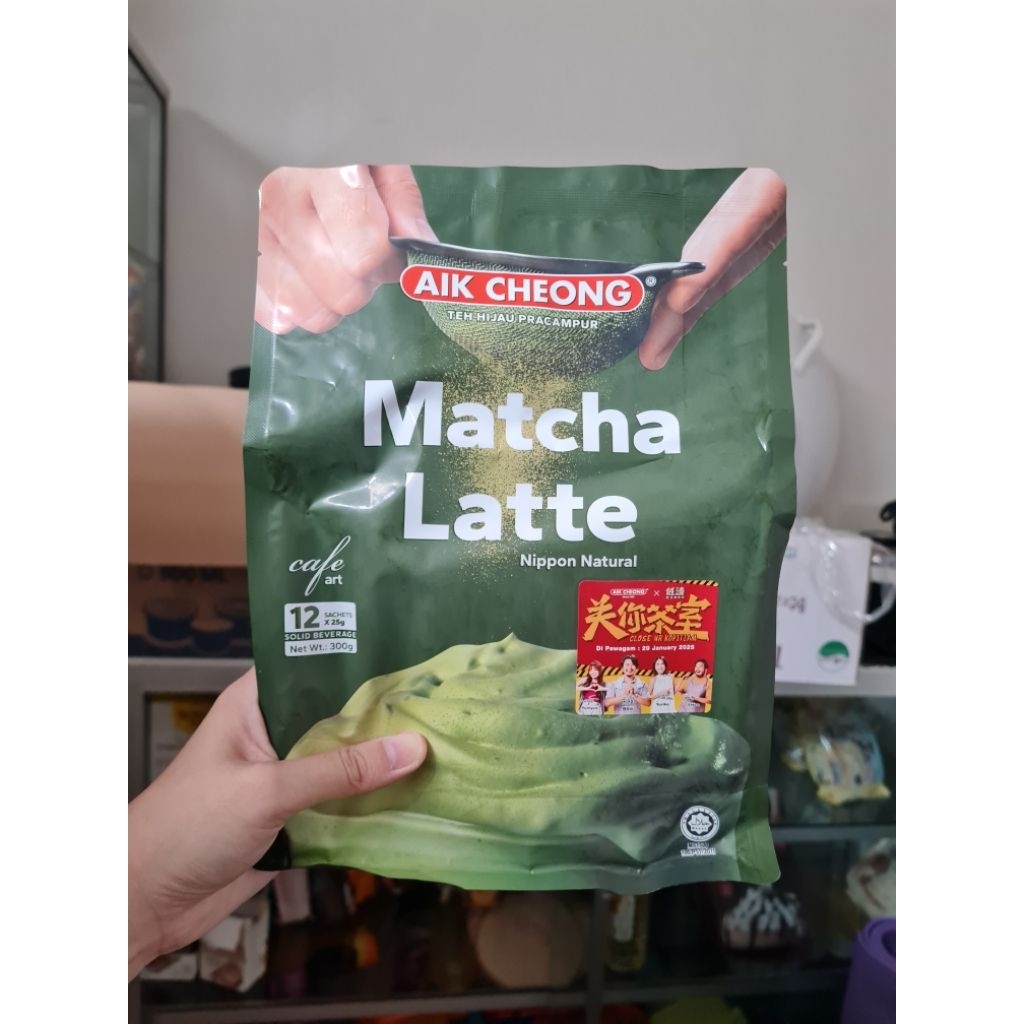 Jual Aik Cheong Malaysia Matcha Latte Pak (12 sachet) | Shopee Indonesia
