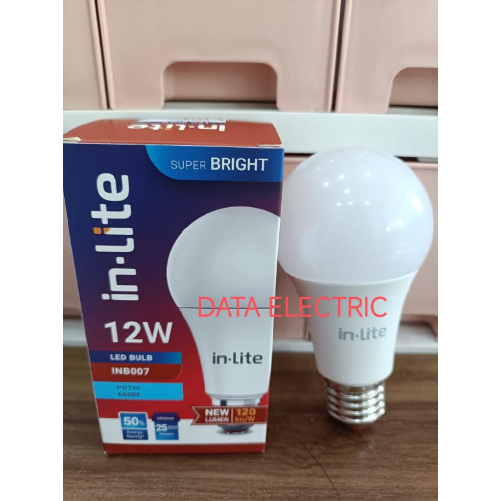 Jual Inlite Lampu Bohlam Led Bulb 12 Watt - Putih | Shopee Indonesia