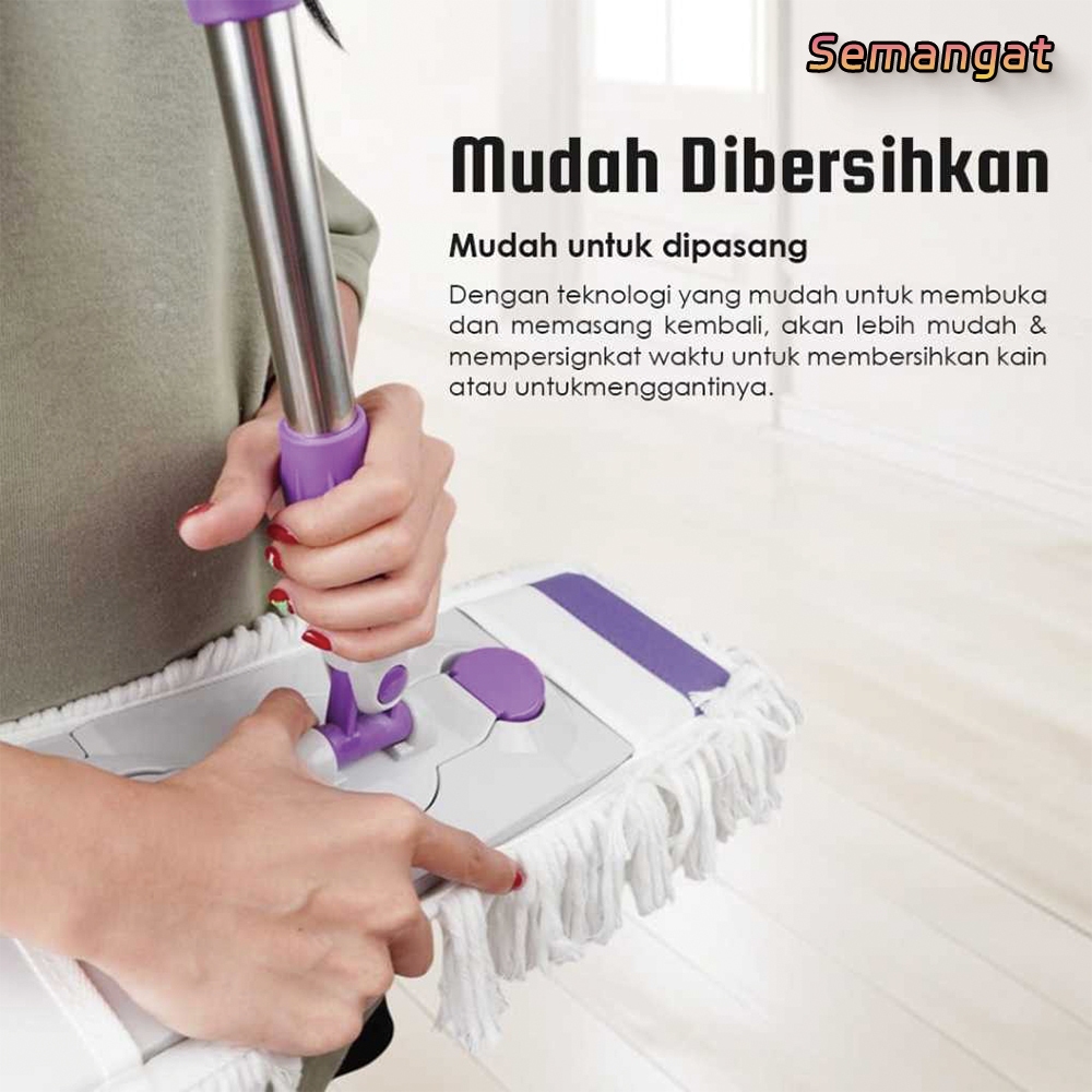 Jual 360-degree flat mop for shopping malls, hotels, and homes, wet and ...