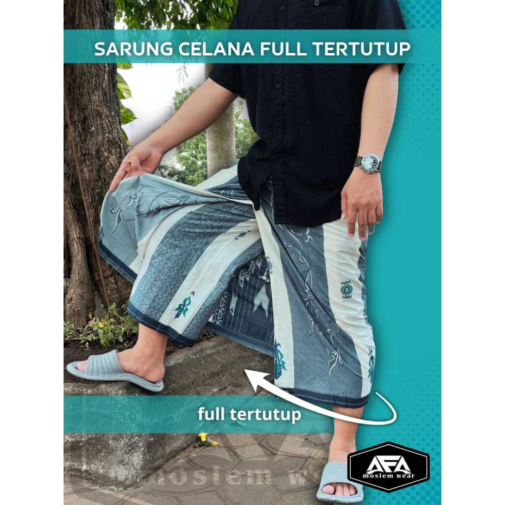 Jual SARUNG CELANA FULL TERTUTUP MOTIF KEMBANG MODERN KOMBINASI WARNA ...