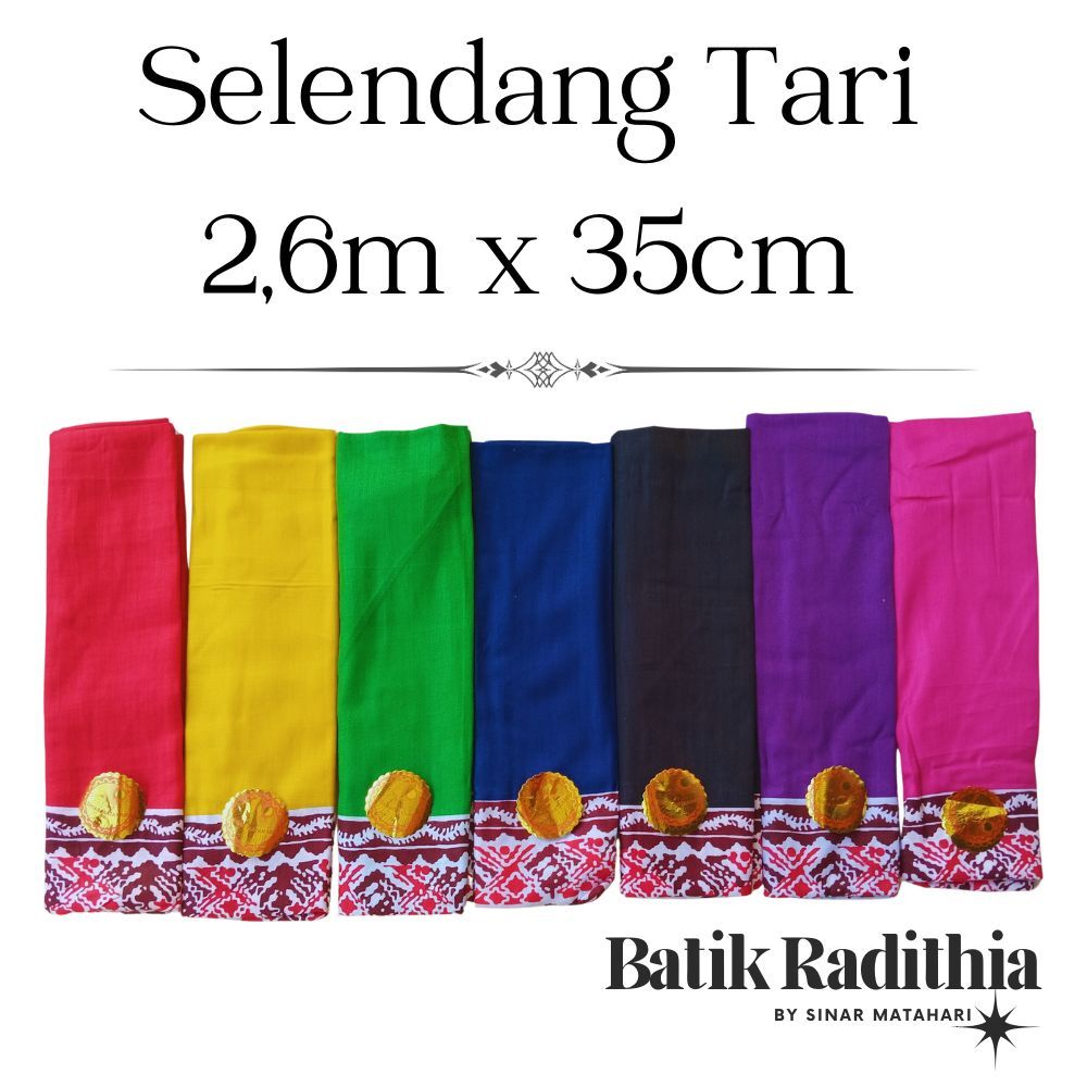 Jual Sampur Tari / Selendang Tari 2.6m Gendolo Giri anak SMP lebar 35cm ...