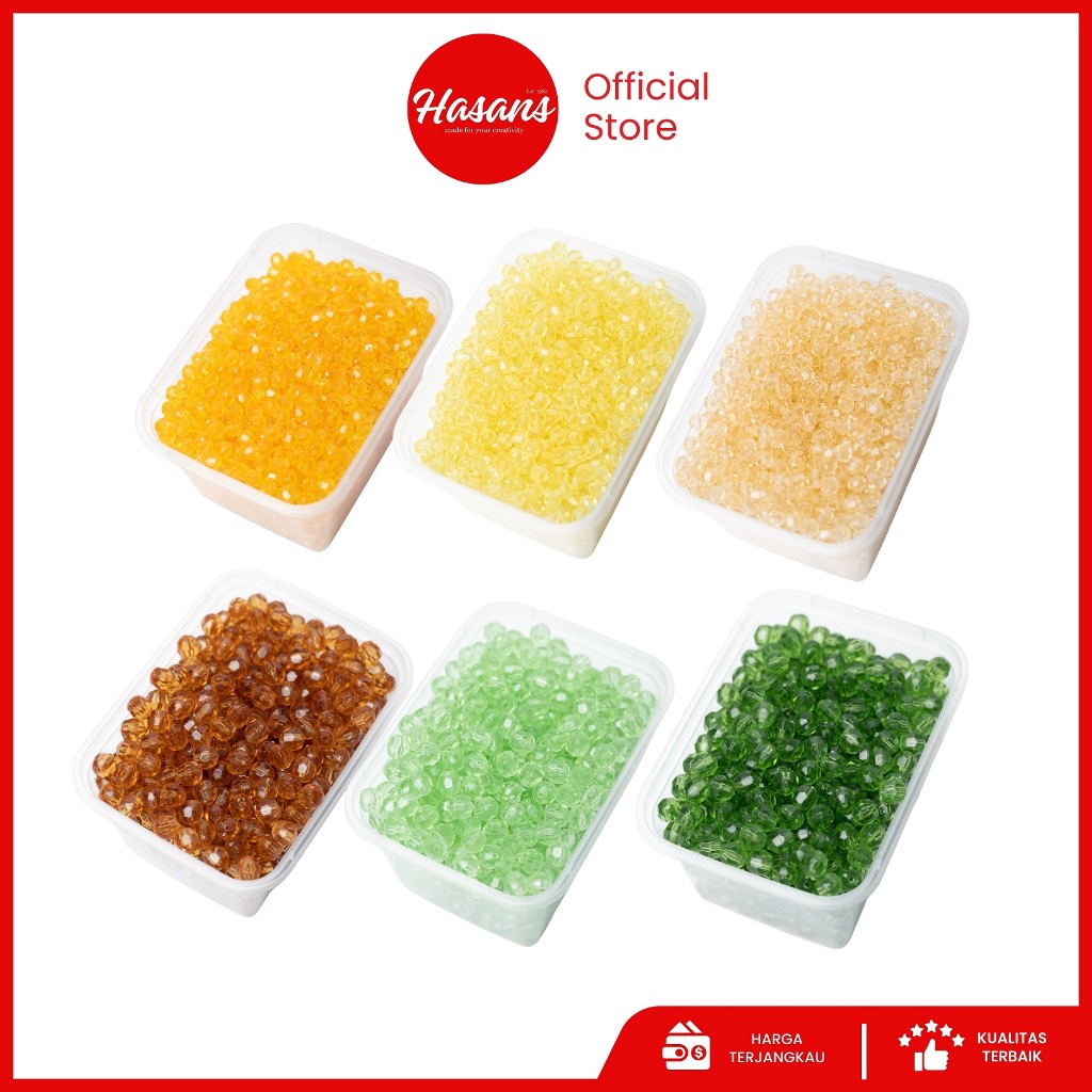Jual Manik Kaca / Mote Kaca / Manik Segi Bening / Mote Segi Bening ...