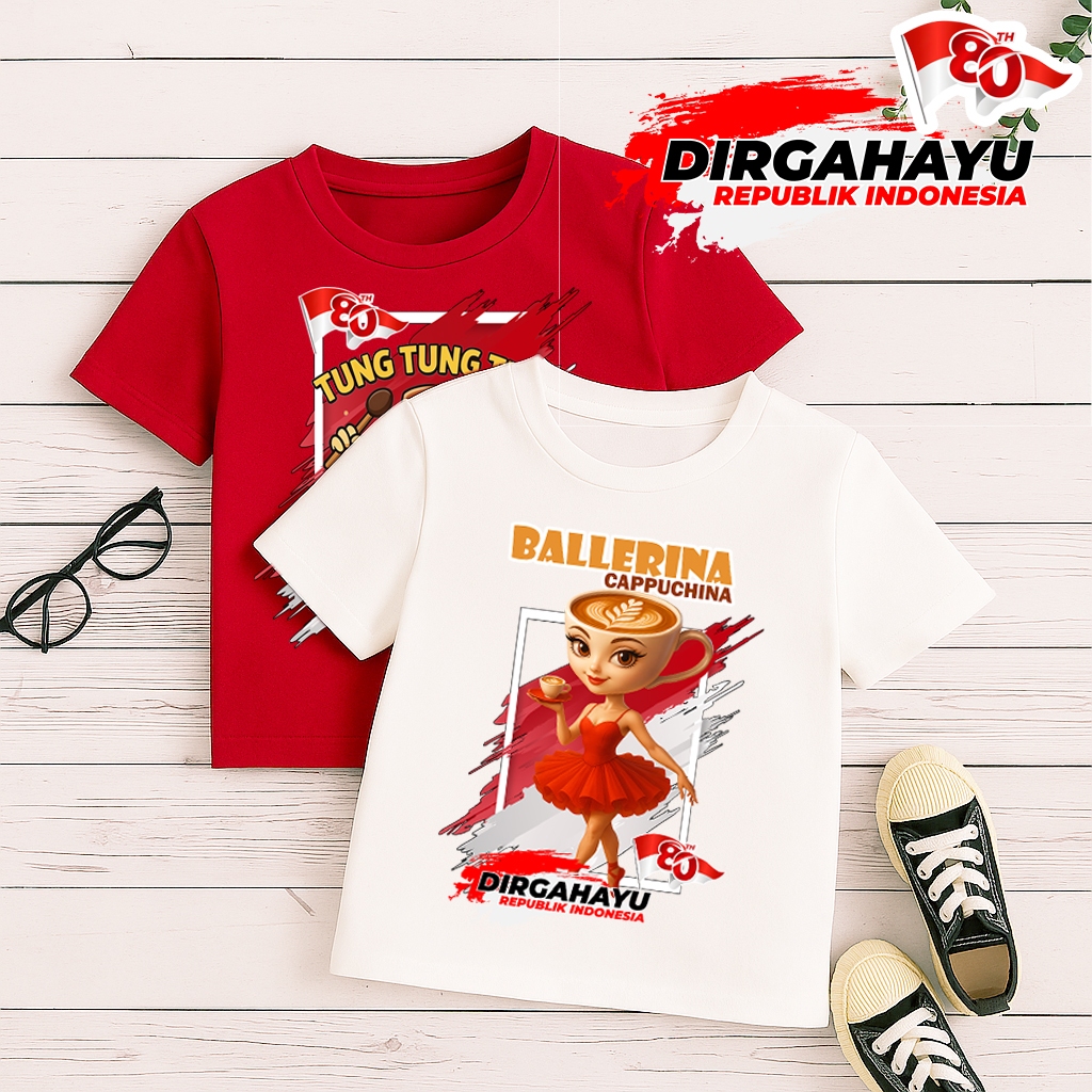 Jual Kaos kemerdekaan Indonesia / Kaos HUT RI / Kaos anak tema ...