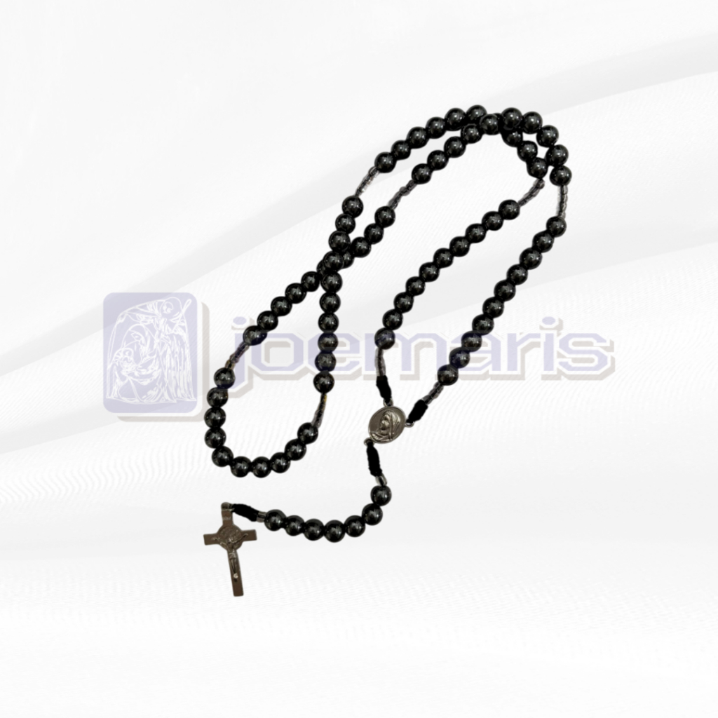 Jual ROSARIO BAPA KAMI 77 KALI BATU BLUSTIN HITAM 8MM ROSARIO KATOLIK | Shopee Indonesia