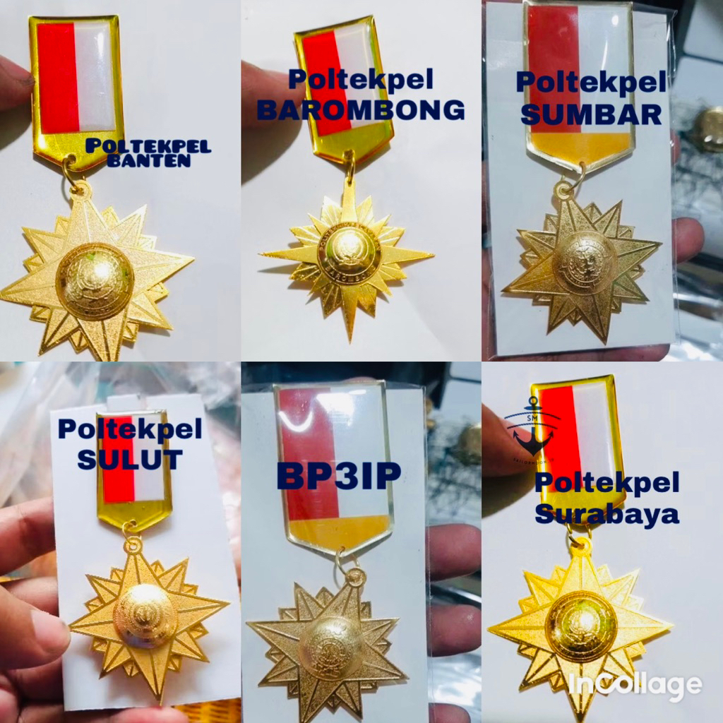Jual PIN MERAH PUTIH PIN BENDERA PIN BINTANG MARITIM WING PELAYARAN ...