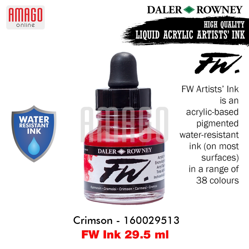 Jual DALER-ROWNEY - FW Ink 29.5 ml - Acrylic Artists Ink - Cat Akrilik ...