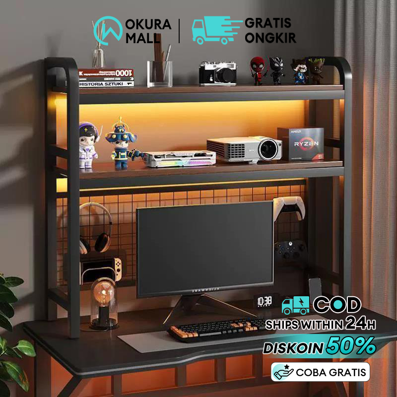 Jual Rak Desktop Storage Rak Buku Storage Rak Organizer Desktop Rak ...