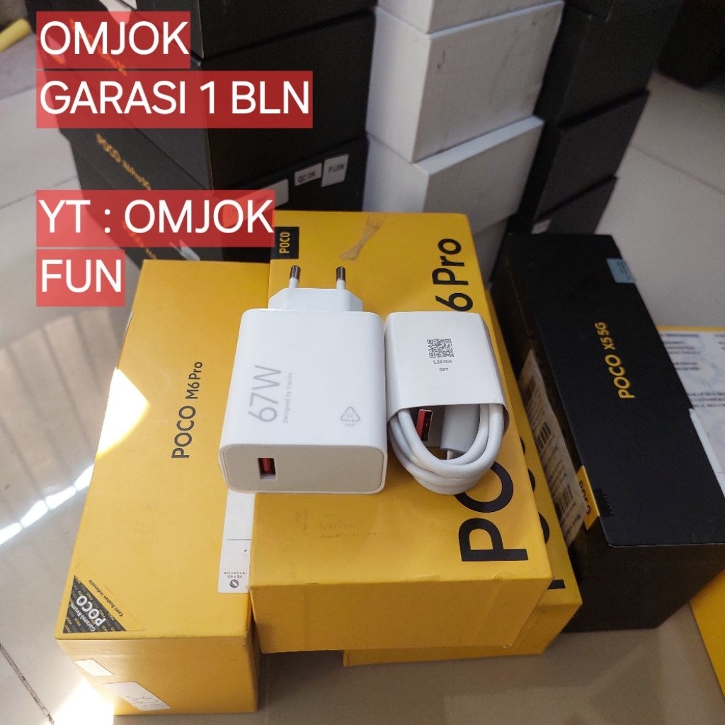 Jual Charger Poco M6 Pro Original 1000% 67 watt | Shopee Indonesia