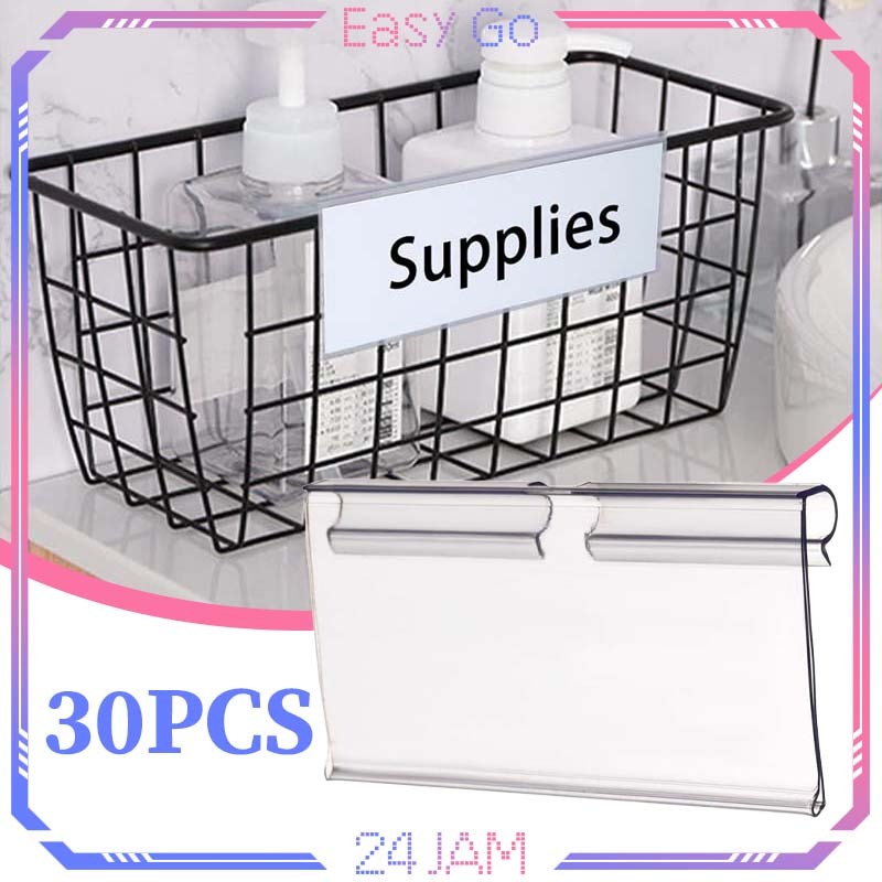 Jual Isi 30pcs Price Tag Holder 60x42mm Label Harga Mika Transparan ...
