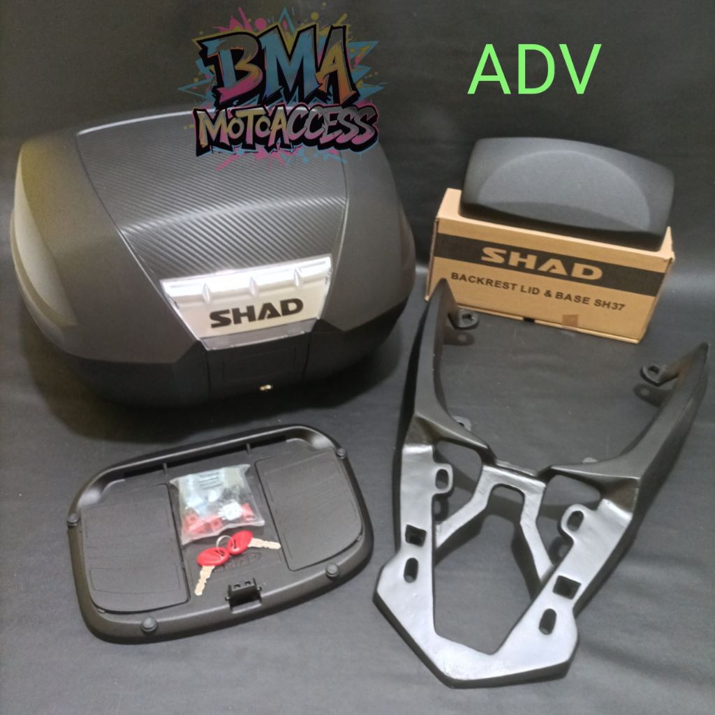 Jual BOX SHAD SH44 & BREKET BOX PAKETAN - ADV 150/160 | Shopee Indonesia