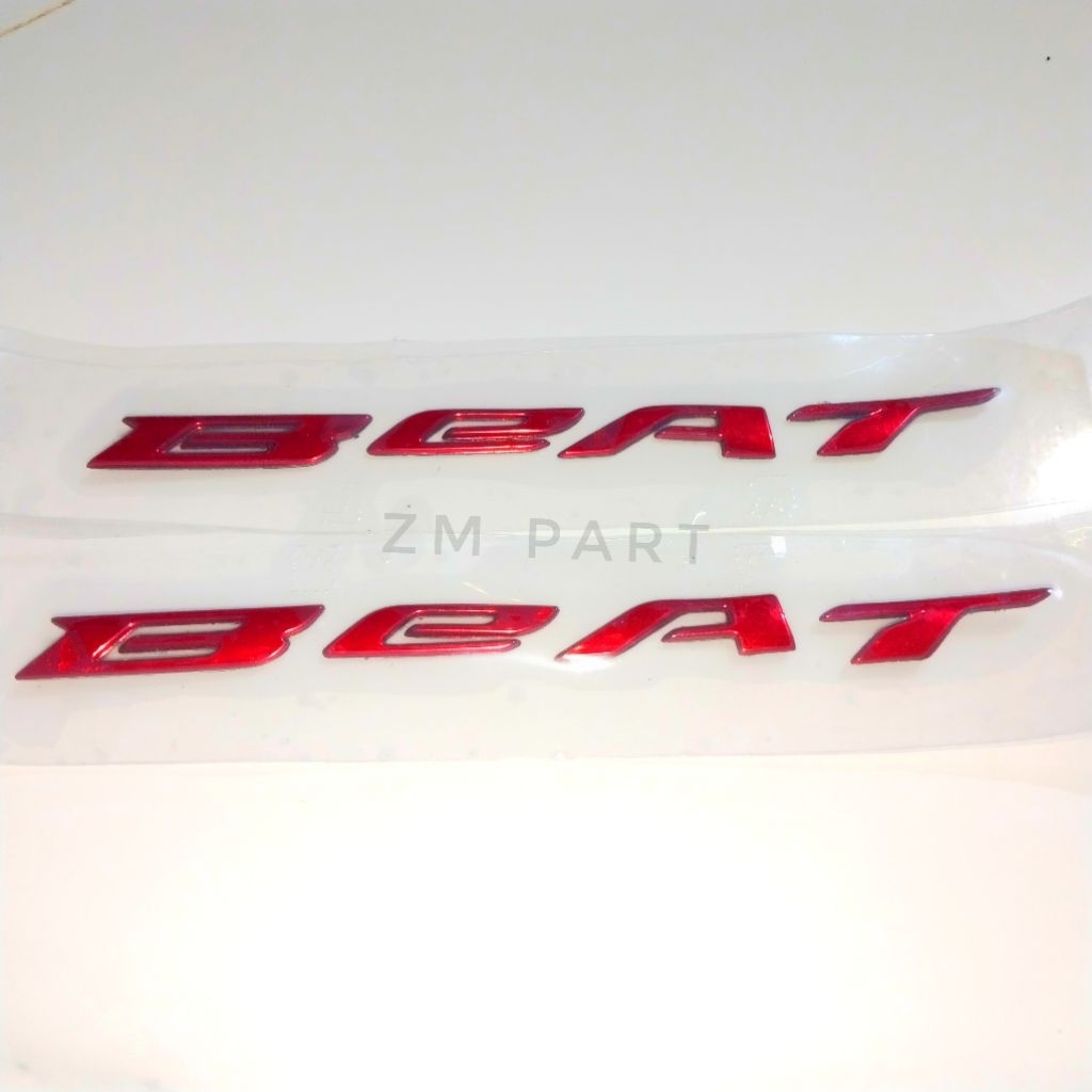 Jual SEPASANG / KANAN dan KIRI EMBLEM LOGO HONDA BEAT DELUXE New WARNA ...