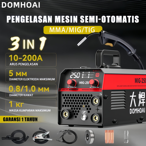 Jual DOMHOAI 3IN1Mesin Las MIG Mesin Las Inverter Mesin Las Listrik 450 Watt High Efficiency Low ...